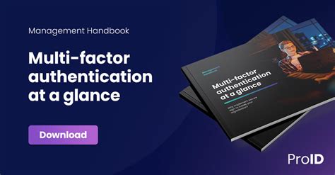 Management Handbook Multifactor Authentication At A Glance Proid