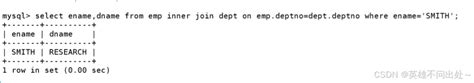 Mysql 表的内外连接 Csdn博客