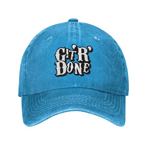 Git R Done Unisex Adjustable Denim Baseball Cap Cotton Denim Dad Hat Walmart