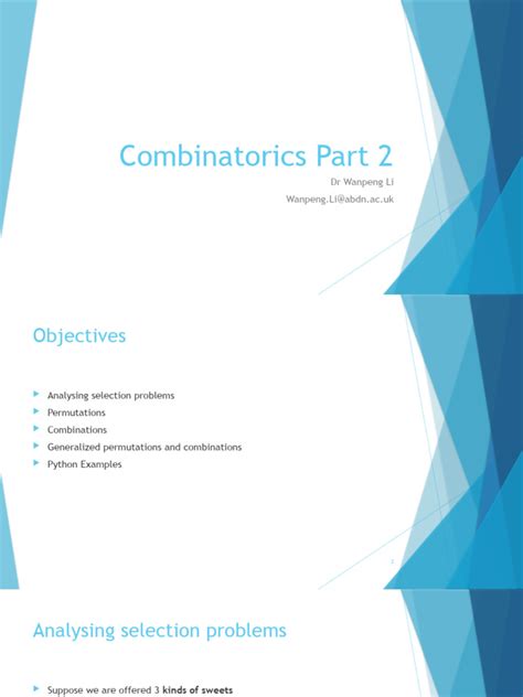 Combinatorics Part 2 1 Tagged Pdf Permutation Mathematics