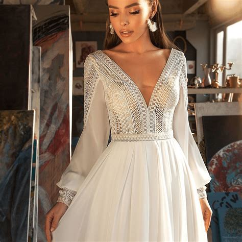 Robe Cocktail Mariage Bohème Chic à Manches Bouffantes Ma Robe Bohème