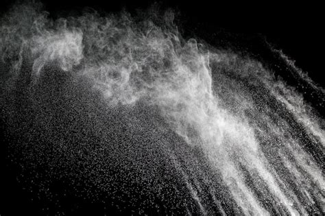 Premium Photo Launched White Particle Splash