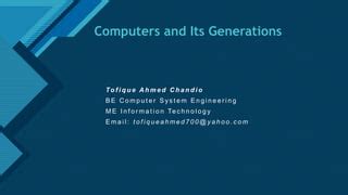 Computer And Generations PPT