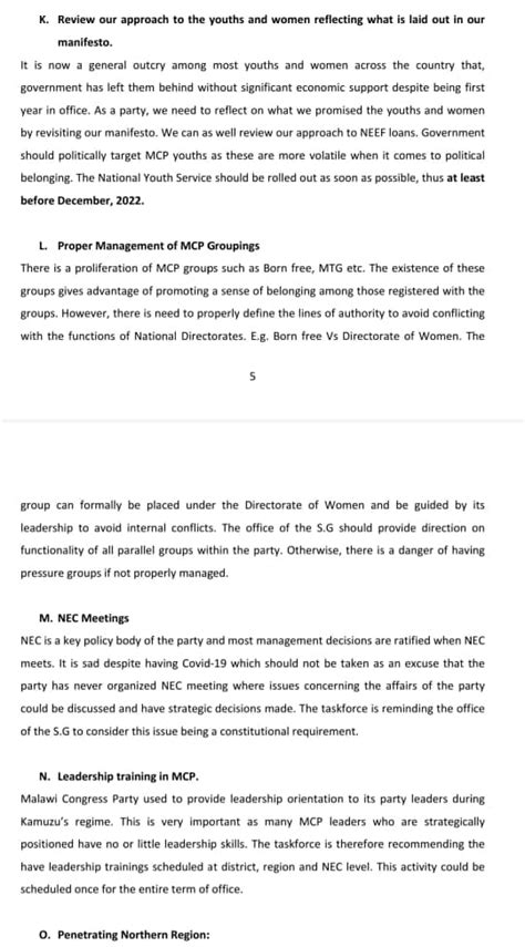 EXCLUSIVE MCP 2025 Strategy Exposed In Leaked Doc Malawi Voice