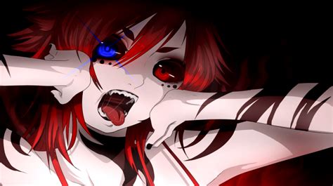 Heterochromia Redhead Anime Anime Girls Original Characters
