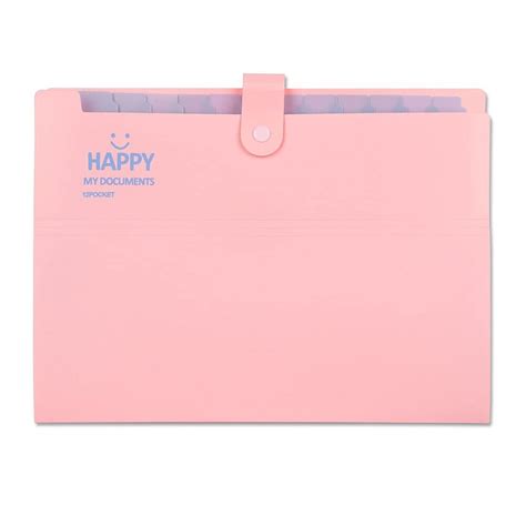 12 Filing Briefcase Storage Stationery Pocket File Vicedeal