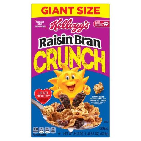 Kelloggs Raisin Bran Crunch Cereal Giant Size 245 Oz Shoprite
