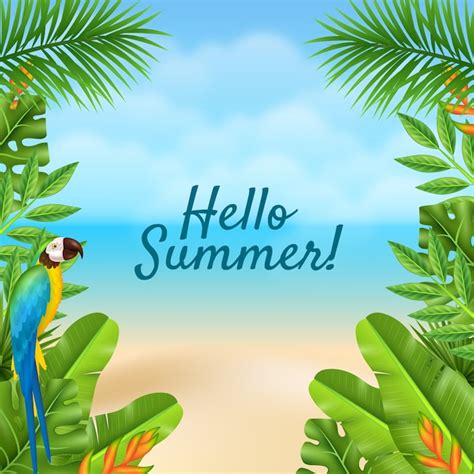 Premium Vector Realistic Summer Illustration