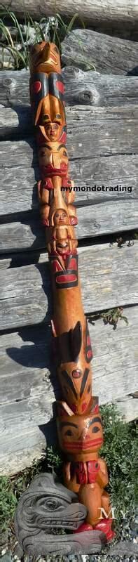 4ft Gitxsan Totem Pole Rupert Jeffrey Sold • My Mondo Trading