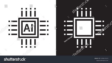 Ai Circuit Chip Icon Design Vector Stock Vector Royalty Free