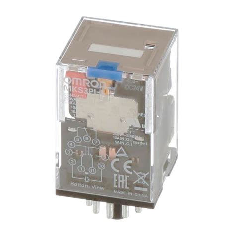 Mks3pi 5 Dc110 Omron Omron Plug In Relay 110v Dc Coil 10a Switching Current 3pdt 827 8185