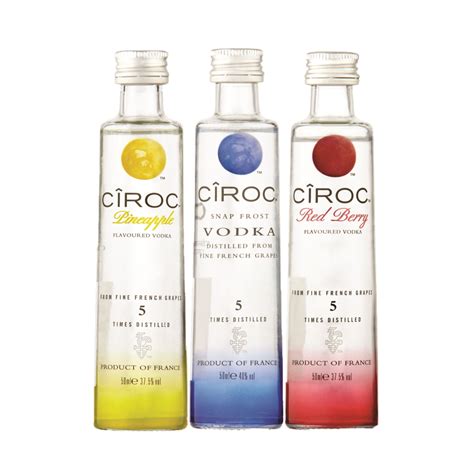 Ciroc Vodka Miniatures Trio 3x5cl Bulkco