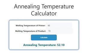 Annealing Temperature Calculator Savvy Calculator
