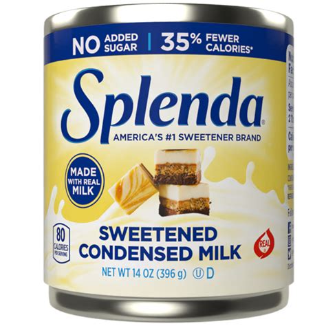 Splenda Sweetened Condensed Milk 35 Fewer Calories Splenda®