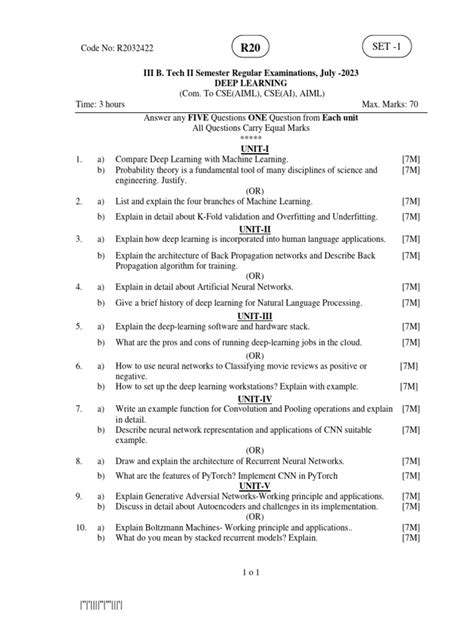 Deep Learning July 2023 Pdf Deep Learning Artificial Neural Network