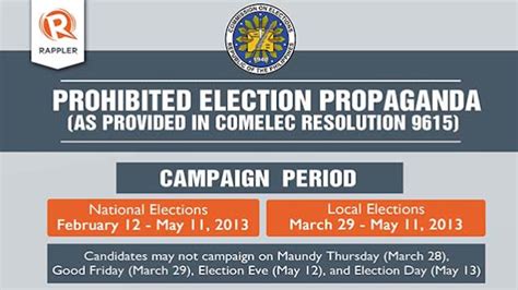 Infographic Allowed Election Propaganda