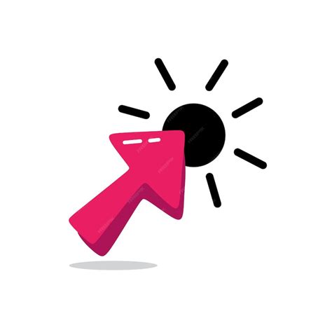 Premium Vector Mouse Pointer Arrow Clicked Or Cursor Click Flat Icon
