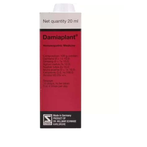 Buy Dr Willmar Schwabe Germany Damiaplant 20ml Drop Online And Get Upto