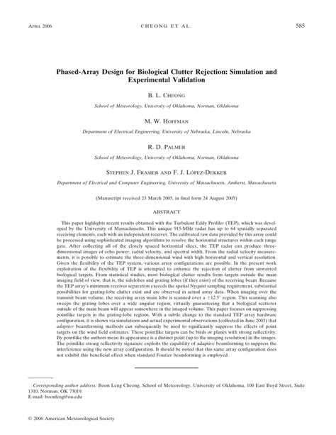 simulation and experimental validation