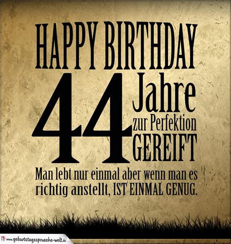 44 Geburtstag Retro Geburtstagskarte Geburtstagssprüche Welt
