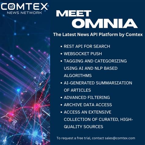 Comtex News Network On Linkedin Omnia Newsapi Artificialintelligence Nlp Realtimenews