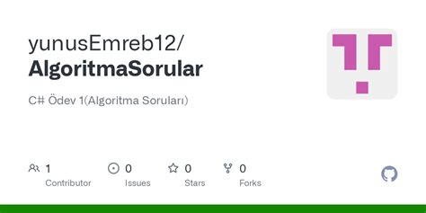 Github Yunusemreb Algoritmasorular C Dev Algoritma Sorular