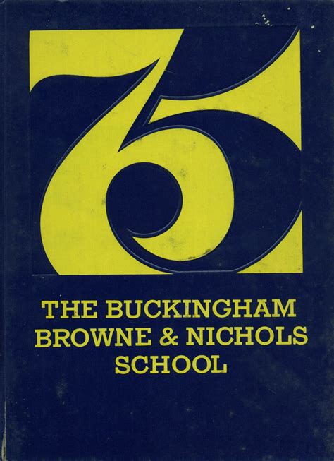 1975 Yearbook From Buckingham Browne And Nichols High School From