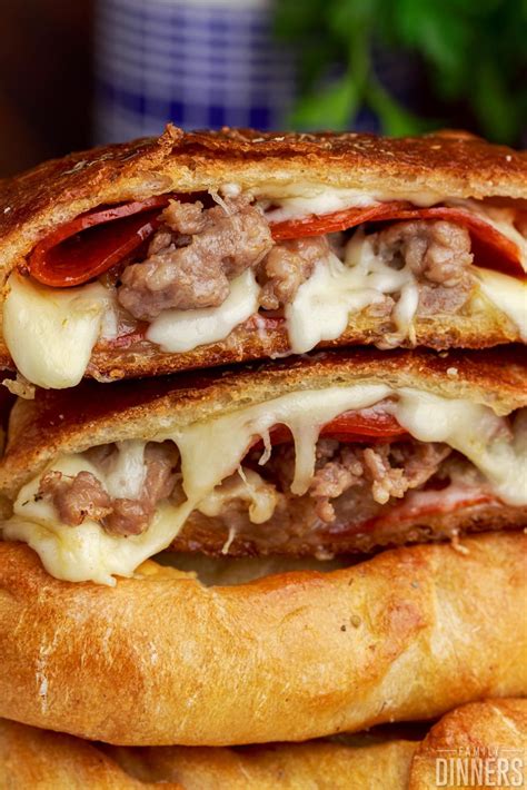 Meat Lovers Calzone How To Make A Three Meat Calzone Delicious