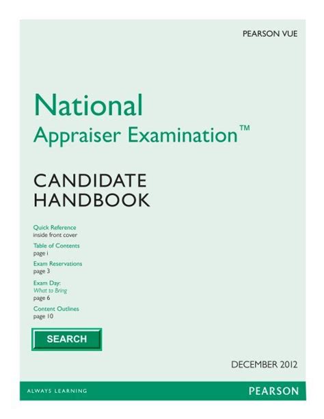 Candidate Handbook Pearson Vue