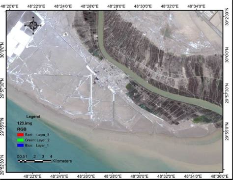 Coastal Sabkha In The Northern Delta Area Landsat Etm 2006