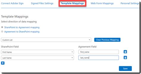 Adobe Sign For Sharepoint Template Mapping Guide