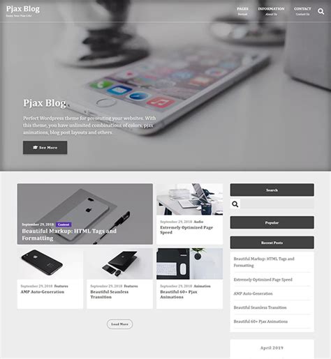 Pjax Blog Beautifulthemes