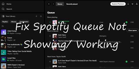 Fix Spotify Queue Not Showing Working In 14 Solutions