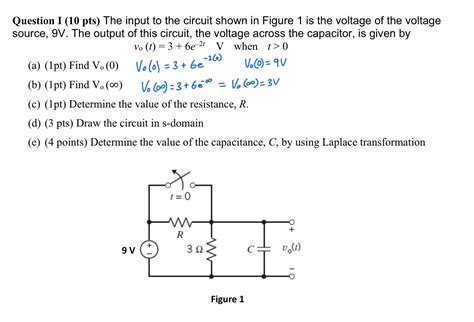 Solved Question I Pts The Input To The Circuit Shown In Chegg