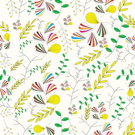 Premium Vector Seamless Floral Pattern Vector Set Of Seamless