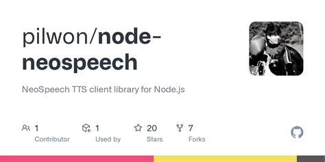 GitHub Pilwon Node Neospeech NeoSpeech TTS Client Library For Node Js