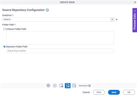 Create Issue Source Repository OneDrive