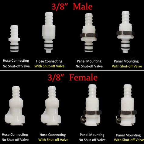 Fitting Quickconnector 플라스틱 퀵커넥터 원터치 퀵커플러 퀵카플러 퀵디스커넥터 커플링 호스 튜브 빠른 연결 비코사이언스