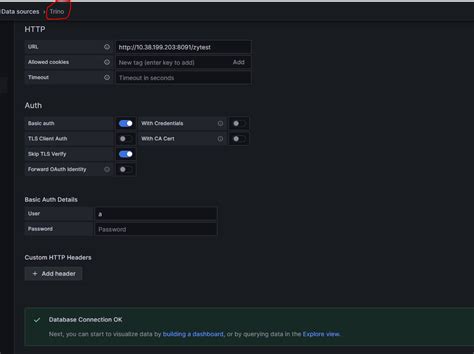 Grafana Trino Plugin Can Not Work Configuration Grafana Labs