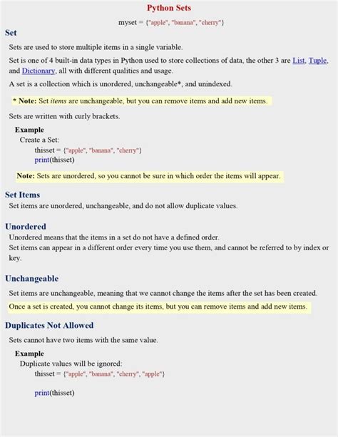 Python From Scratch Lesson 8 PDF Python Sets Connect 4 Techs