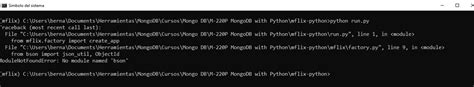 Error Python Runpy M220p Mongodb For Python Developers Mongodb
