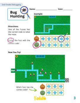Nd Grade Debugging Coding Activity Printable Free By Kodable