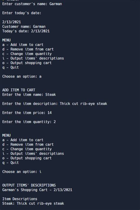 GitHub Garman18 Online Shopping Cart