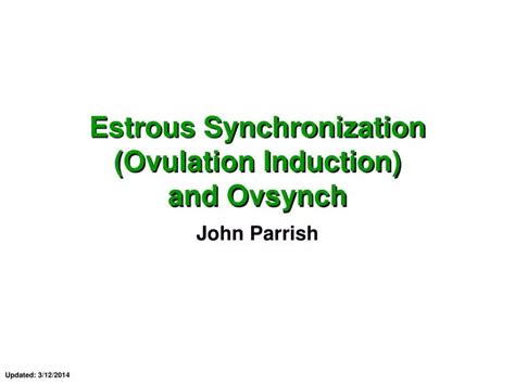 Ppt Estrous Synchronization Ovulation Induction And Ovsynch Powerpoint Presentation Id 373491