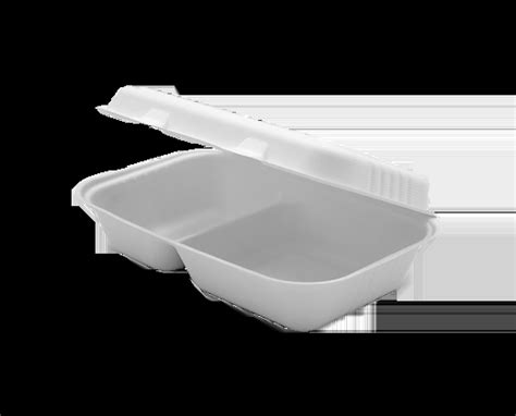 9×6 Clamshell 2 Compartments The Paper Pack Company