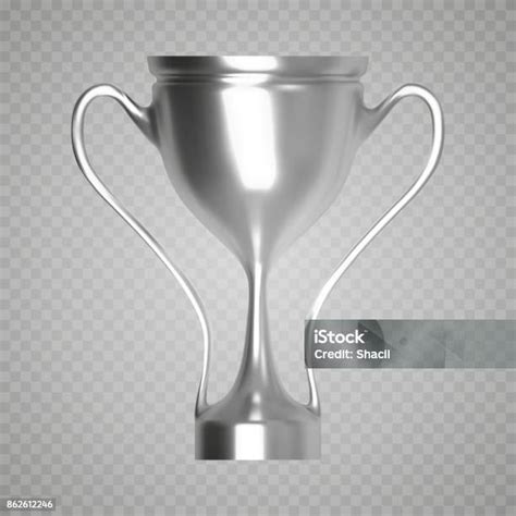 우승자 컵 절연입니다 투명 한 배경에서의 실버 트로피 벡터 일러스트입니다 Championship에 대한 스톡 벡터 아트 및 기타 이미지 Championship