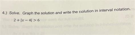 Solved Solve Graph The Solution And Write The Solution Chegg