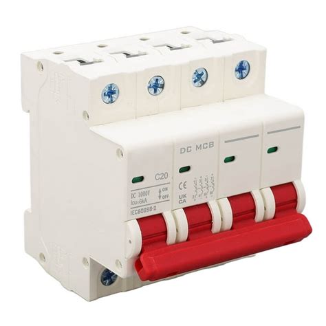 4p Circuit Breaker Simple Wiring 6000a Breaking Capacity Short Circuit Protection Switch Dc