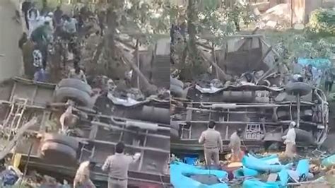 Bsf Bus Accident Budgam Brell Waterhail Area Jammu Kashmir 32 Injured 3