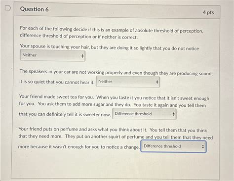 Solved Question 64 PtsFor Each Of The Following Decide If Chegg Com